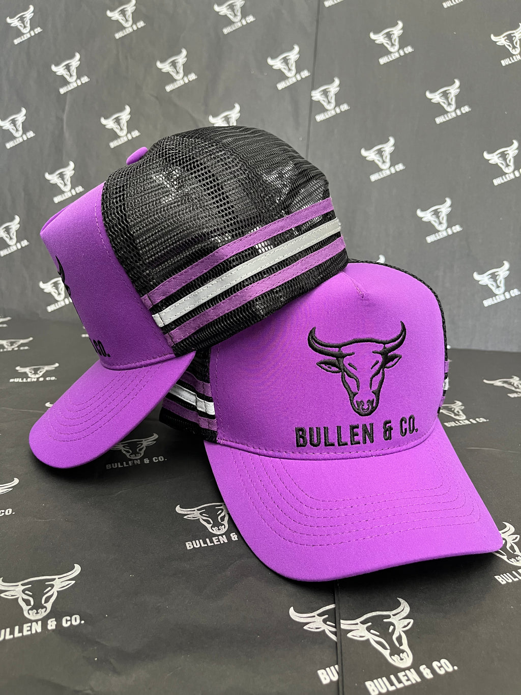 “BE SEEN” Bright Purple Trucker – Bullen & Co