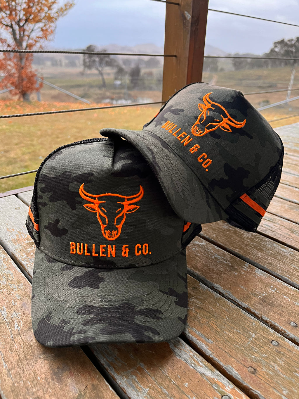 Blaze Orange Camo Trucker – Bullen & Co