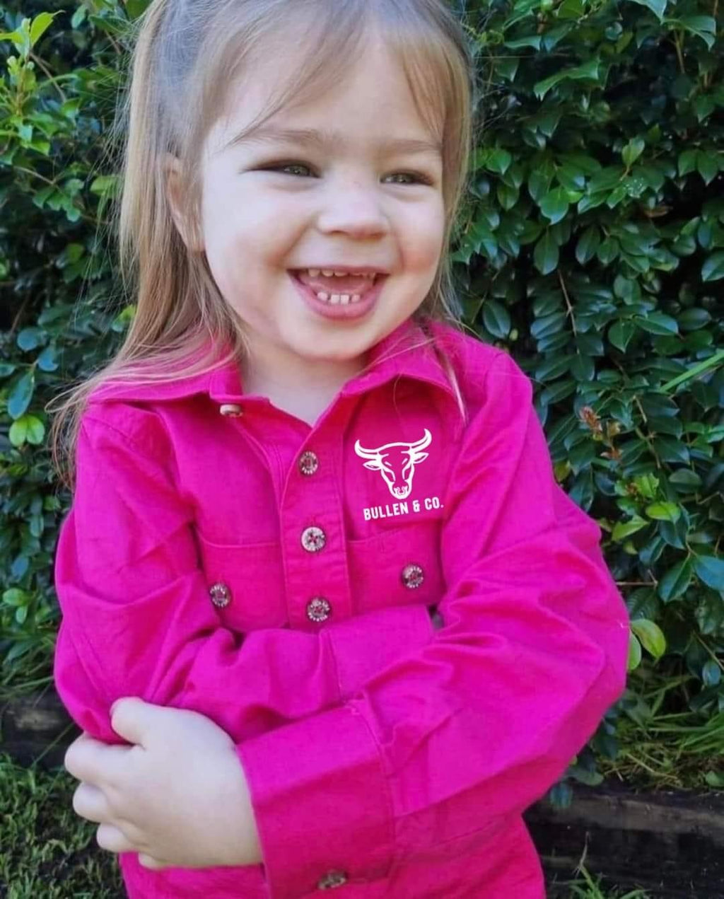 Kids Work Shirt HOT PINK – Bullen & Co