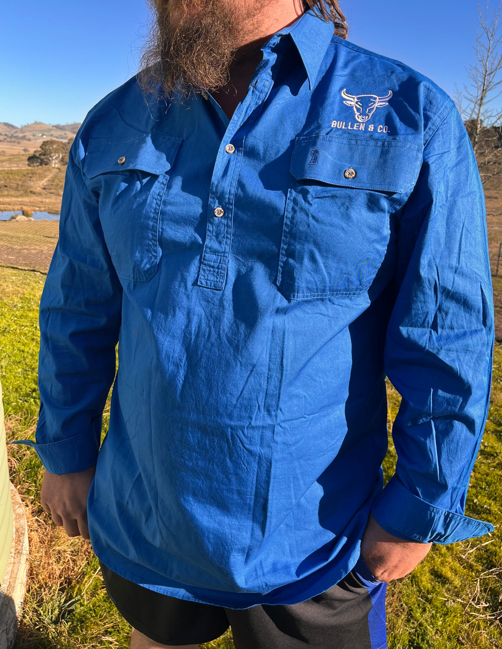 Mens Work Shirt COBALT – Bullen & Co